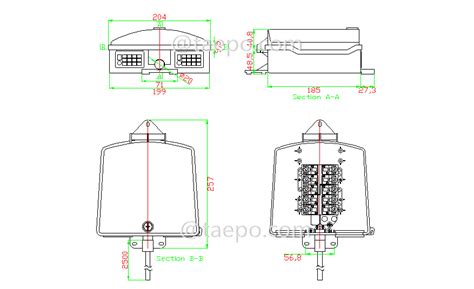 Outdoor 10 Pairs Terminal Box For Stub Module