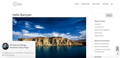 Wp Welcome Message Wordpress Popup Message Plugin By Web Trendy