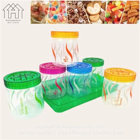 Promosi Hari Raya Ml Bekas Kuih Raya Tray Set Cookies Container Bekas Kuih Raya Balang