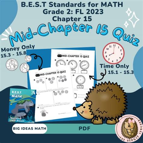 Grade 2 B E S T Standards For Math Fl Mid Chapter 15 Quiz Big Ideas Math