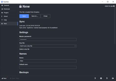 Sync Error Issue Keeweb Keeweb GitHub