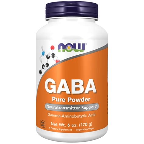 NOW GABA Pure Powder -- 6 oz - Vitacost