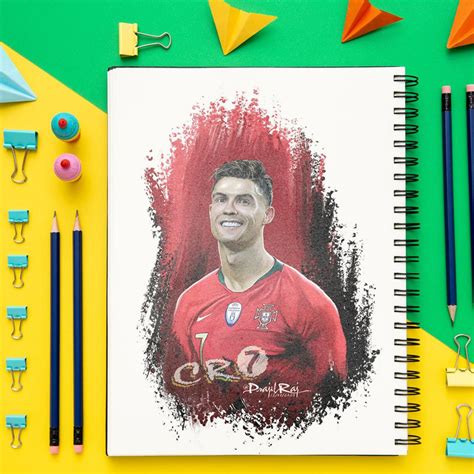قیمت و خرید دفتر نقاشی باژیکان طرح فوتبالی رونالدو کد 20100551 به همراه