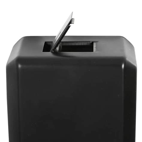 Black Wall Mounted Push Button Liquid Soap Dispenser 1l In Public