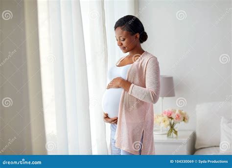 Pregnant African American Woman Showing Thumb Up Stock Photography Cartoondealer Com