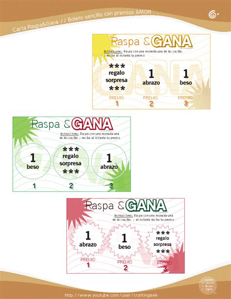 Como Hacer Los Rasca Y Gana Paso A Paso Raspa Y Gana Tarjetas Para