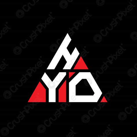 HYO Triangle Letter Logo Design With Triangle Shape HYO Triangle Stock Vector 6170445