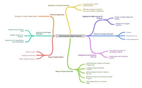 Selecting The Right Projects Coggle Diagram