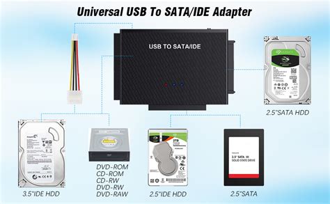 Usb 32 Sata Adapter Und Ide Adaptersata Usb Festplatten Adapter Für 2