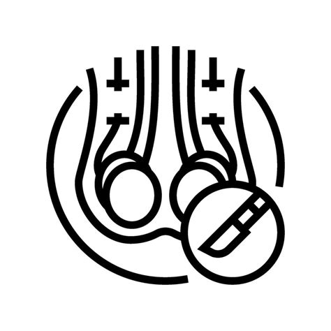 Vasectomy Surgery Line Icon Vector Illustration 41281558 Vector Art At