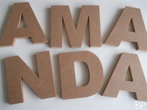 Letras Em Mdf Cru Elo7 Produtos Especiais