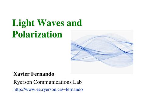 Ppt Light Waves And Polarization Powerpoint Presentation Free Download Id2767498