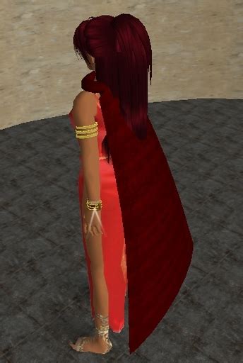 Second Life Marketplace Red Roman Cloak