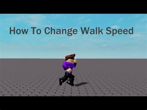 How To Change Walk Speed Roblox Studio YouTube