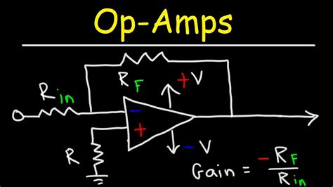 operational amplifiers inverting and non inverting op amps youtube