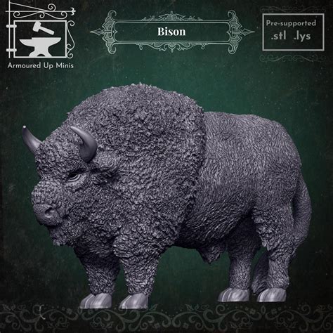 Bison 3d Model By Armoured Up Minis On Thangs