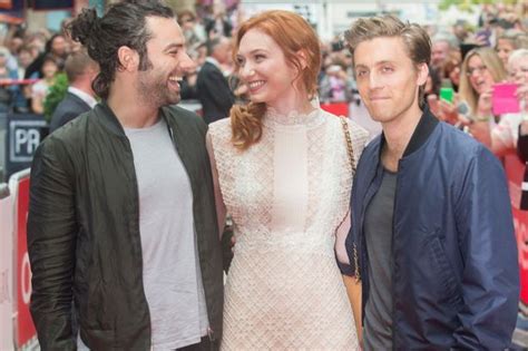 Aidan Turner And Poldark Stars All Smiles As They Attend Series 2 Screening Poldark Demelza