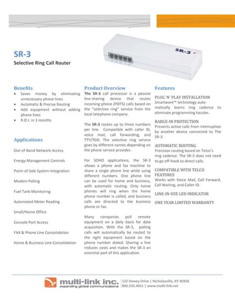 Sr 3 Data Sheet Pdf