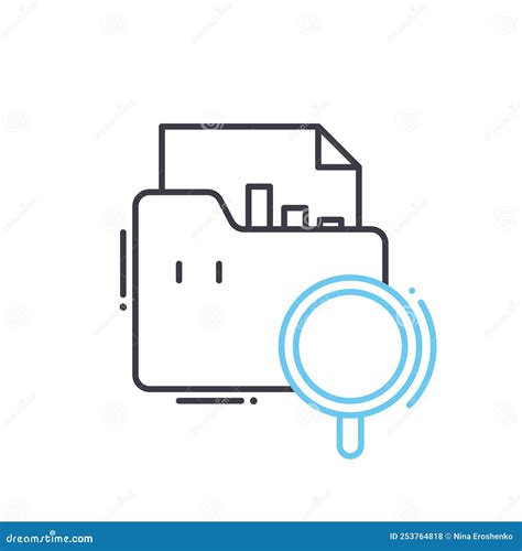 Business Data Analysis Line Icon Outline Symbol Vector Illustration