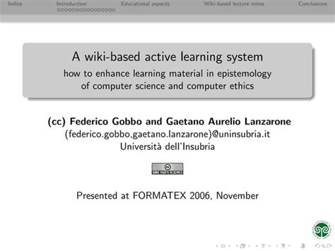 A Wiki Based Active Learning System Ppt