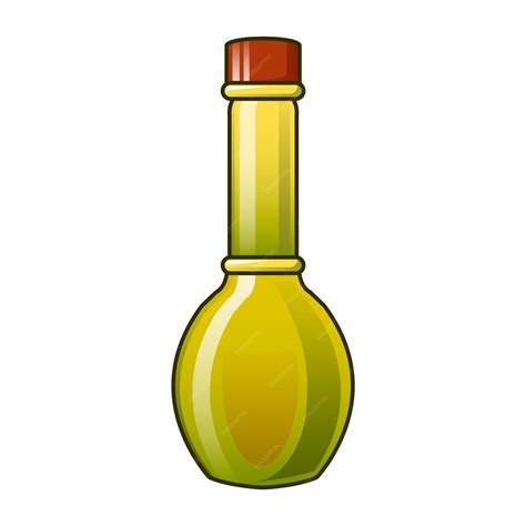 Icono De Botella De Aceite De Oliva Virgen Caricatura De Icono De