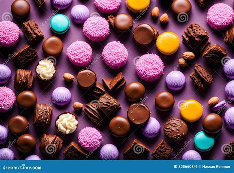 Assortment Of Chocolate Colourful Stock Illustration Illustration Of