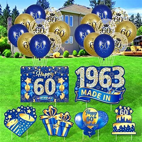 Amazon Blue Th Birthday Decorations For Men Women Pcs Navy Blue