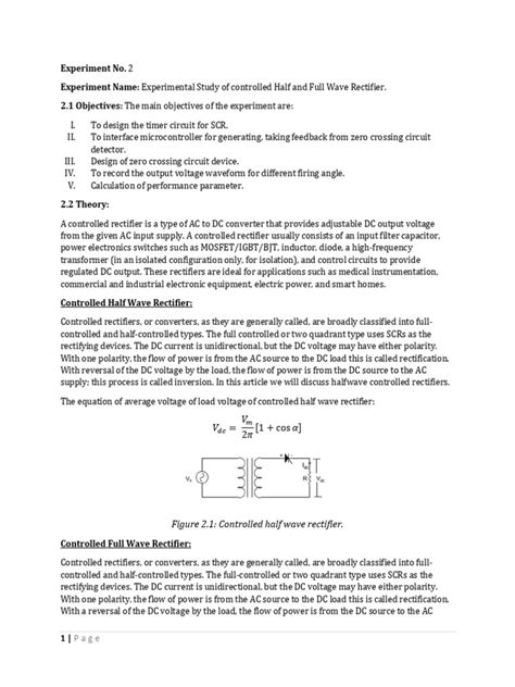 Power Lab 2 Pdf Rectifier Direct Current