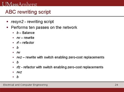 abc logic synthesis basics ece 667 synthesis and