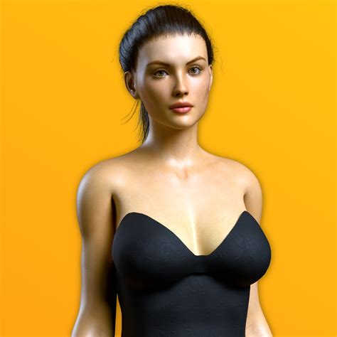 3d Detailed Female Character Fully Rigged Molly Turbosquid 2312007