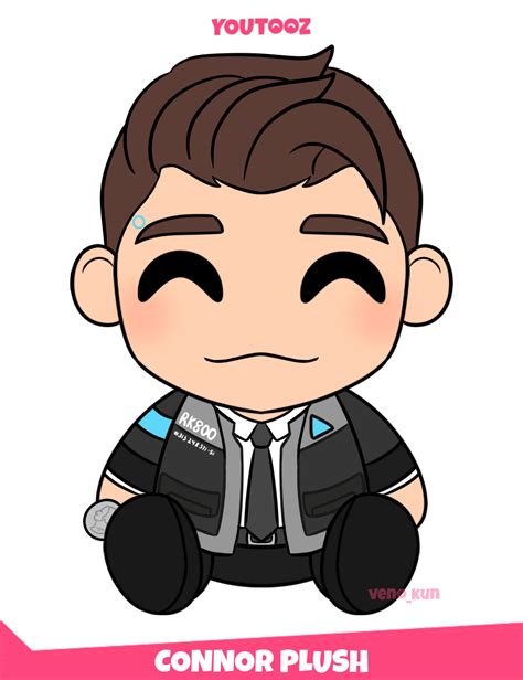 Made A Youtooz Plush Concept Of Connor Detroitbecomehuman