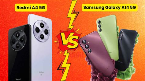 Redmi A4 5g Vs Samsung Galaxy A14 5g Compare 10000 টাকার কম দামে কে