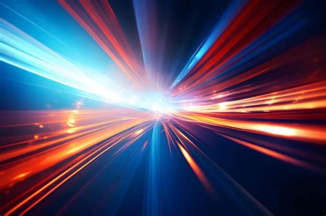 Premium Ai Image Abstract Light Trails Blurred Background