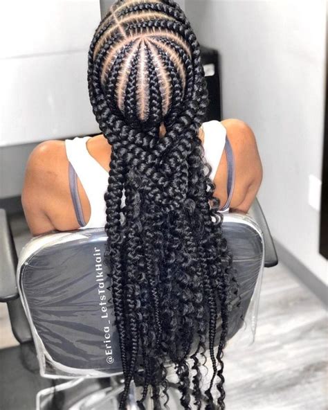 35 Beautiful Cornrow All Back Styles For 2024 Thrivenaija Feed In