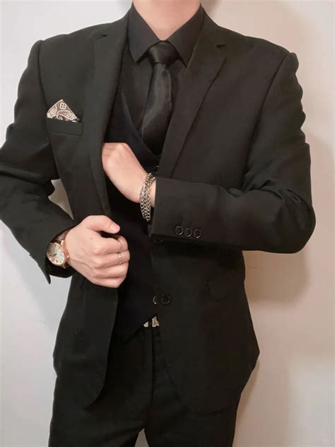 黑色西装不愧是男人的黑丝