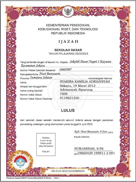 Contoh Pengisiian Ijazah 2023 Pdf