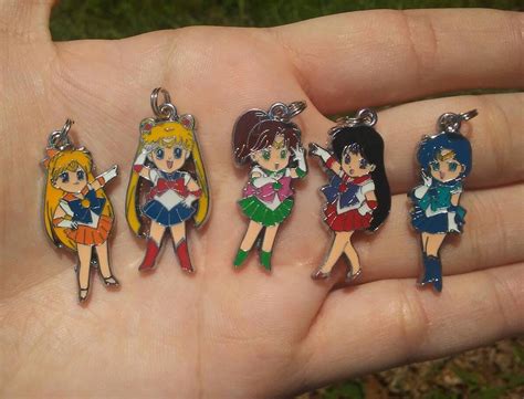 Sailor Moon Pendant Necklace Different Girls To Choose Etsy