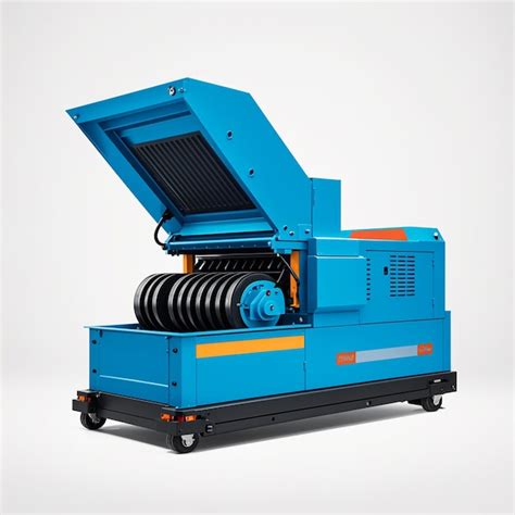 Plate Compactor Machine On A White Background Premium Ai Generated Image