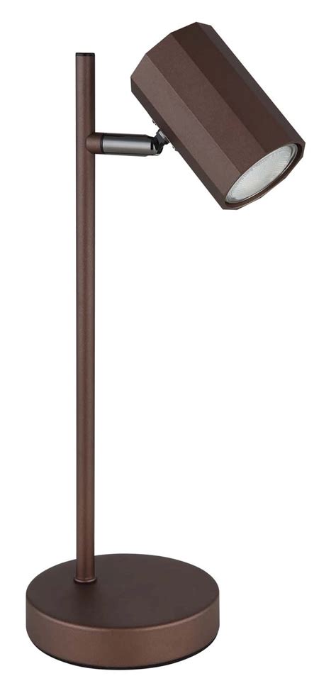 Globo Lampa Stołowa James 1xgu10 5w Brąz Mat