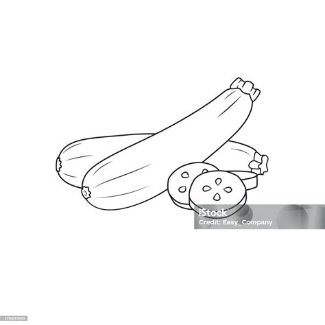흰색 배경에 고립 된 호박의 벡터 일러스트 유기농 채소와 과일 만화 개념 교육 및 학교 아이 색칠 페이지 인쇄 가능 활동 워크