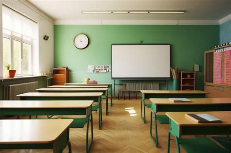 Premium Photo Interior Of Classroom Empty Education Concept Premium Photo Interior Of Classroom Empty Education Concept
