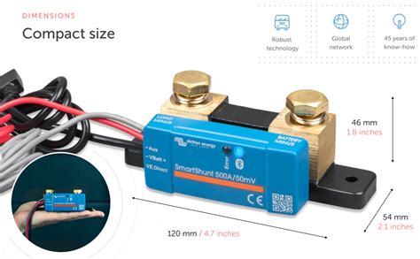 Victron Energy Smartshunt Ip65 500 Amp Battery Monitor Bluetooth