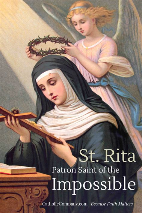 St Rita Of Cascia Patron Saint Of The Impossible Artofit