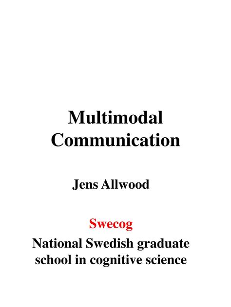 Ppt Multimodal Communication Powerpoint Presentation Free Download
