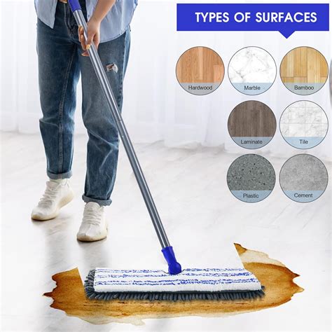 Buy Masthome Flat Dust Mopmicrofiber Flip Mop With 4 Washable Mop Pads