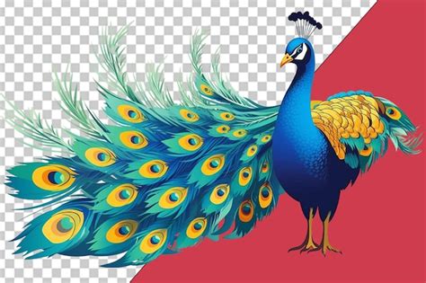 Premium Psd Exquisite Peacock Feather Design