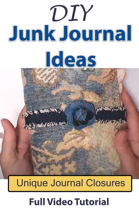DIY Junk Journal Idea Closures Junk Journal Vintage Junk Journal