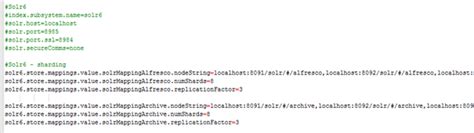 Java Jsf Adf Andplsql How To Configure Solr Index Sharding In Alfresco