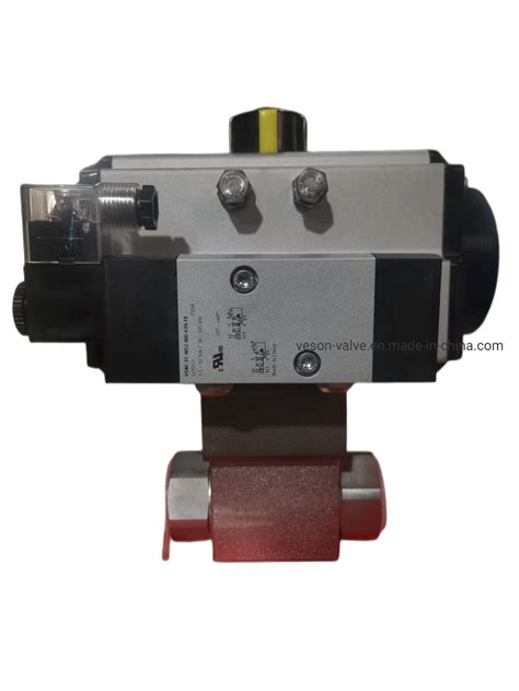 Pneumatic Actuated Screwed Ball Valve Pneumatic Actuated On Off Valve Ball Valve And Screwed