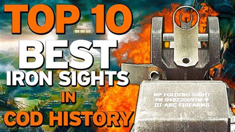 Top 10 Best Iron Sights In Cod History Top 10 Top Ten Call Of Duty Chaos